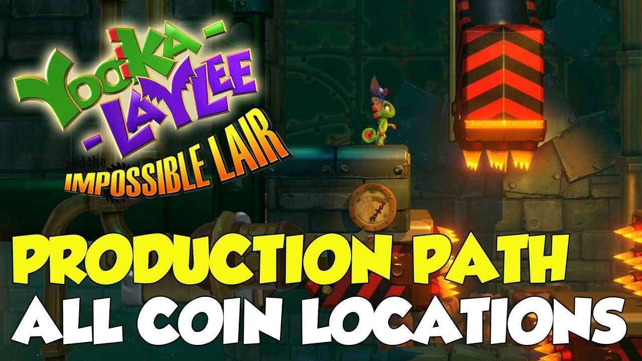 Yooka-Laylee And the Impossible Lair Production Path All Coin Locations ...