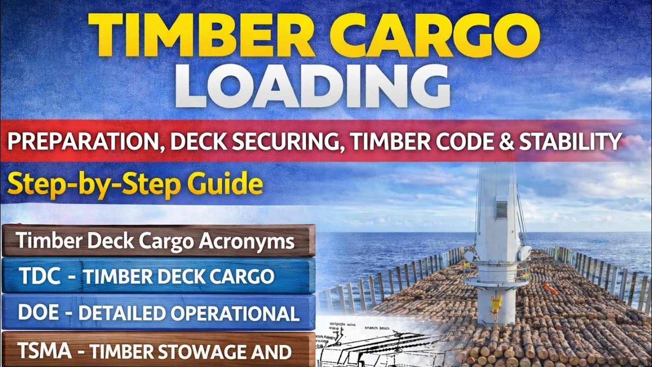 Timber Loading & Lashing Part 2 Timber Load Line, Safety & Voyage ...