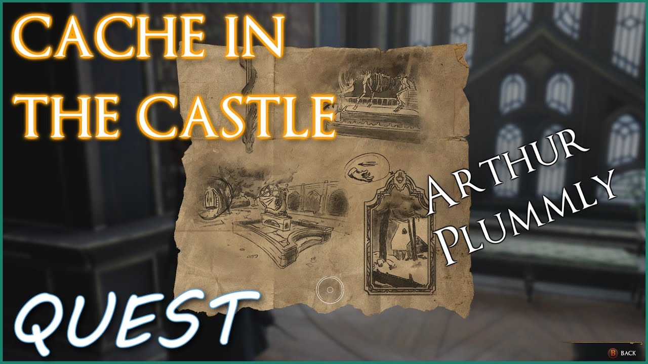 CACHE IN THE CASTLE Quest walkthrough, Arthur Plummly - Hogwarts Legacy ...