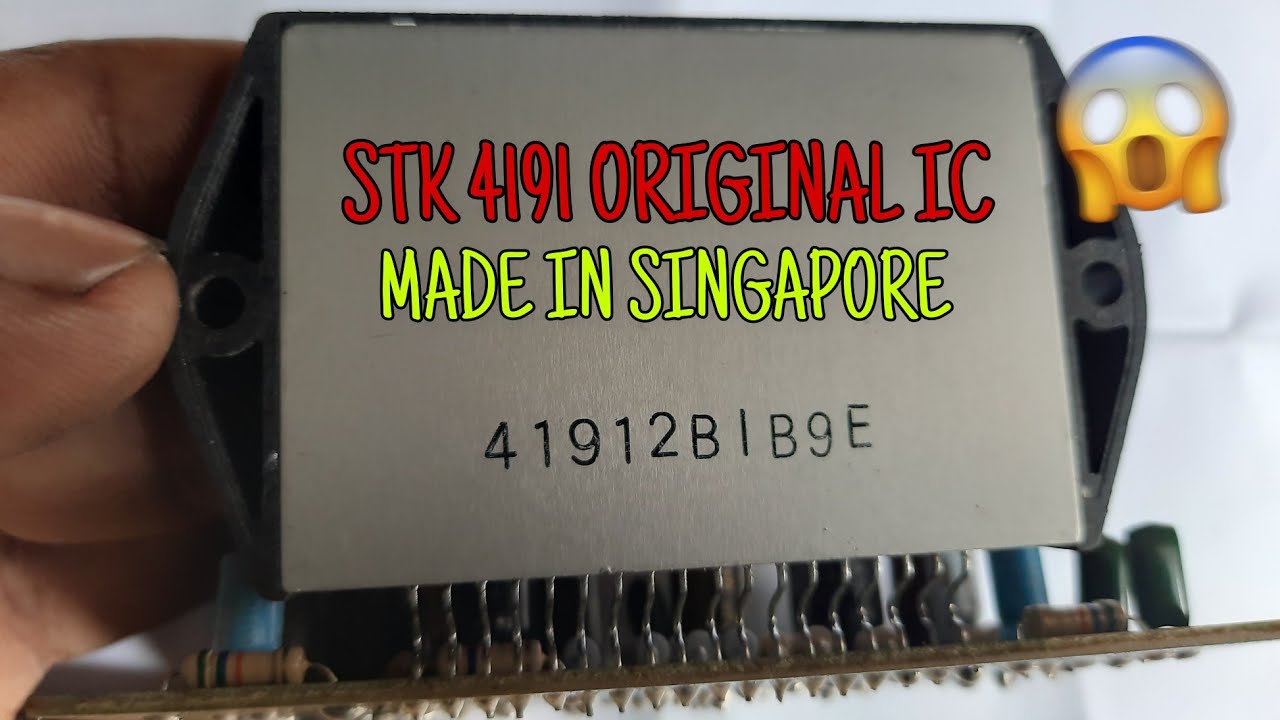 Stk4191 Original Ic Made In Singapore Electric simple bd - YouTube
