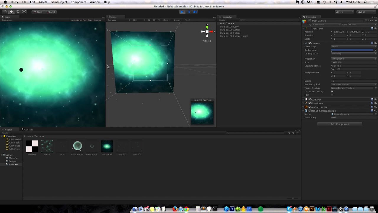 NEBULA Orthographic Parallax - YouTube