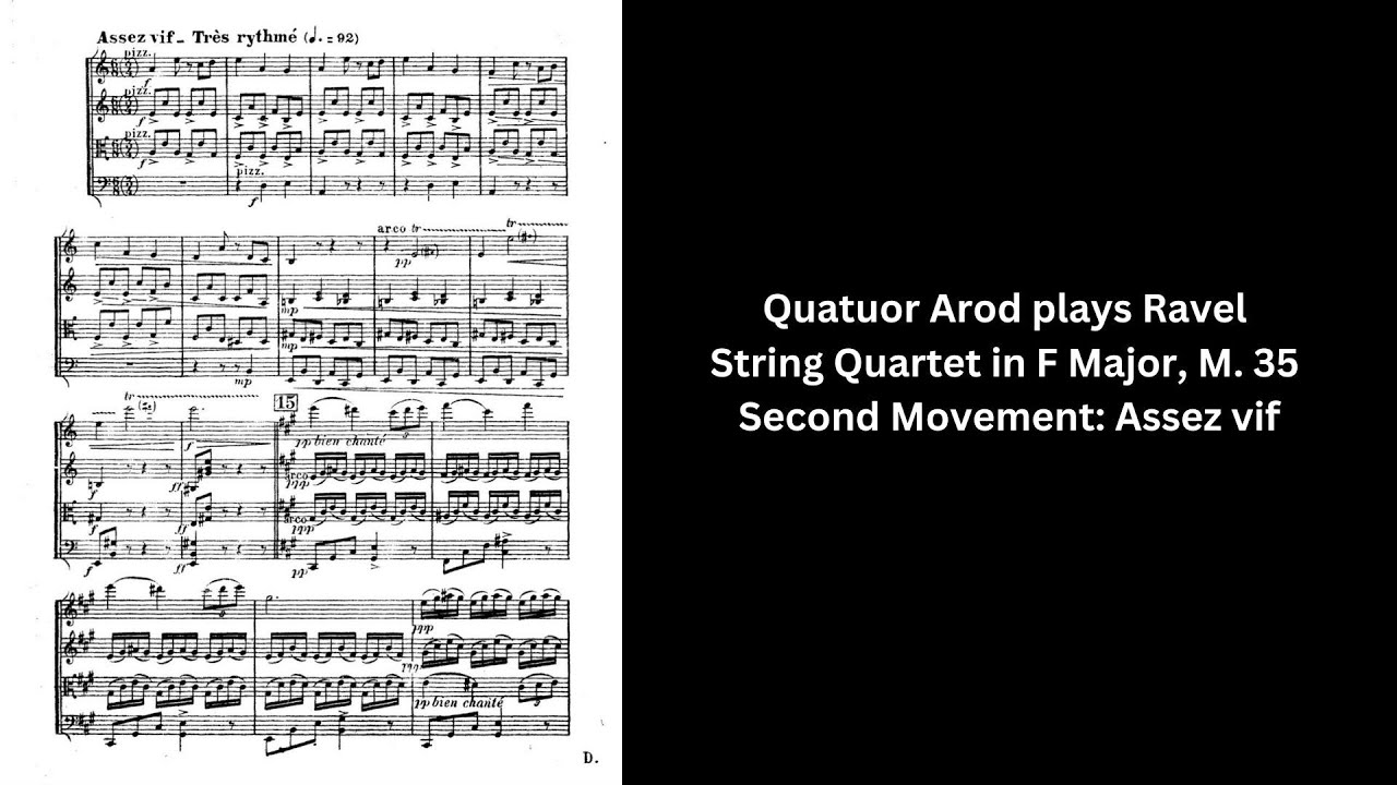 I can’t stop once I start listening | Ravel String Quartet in F Major ...