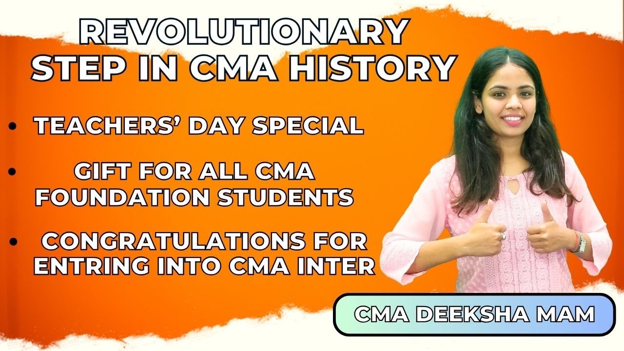 Huge Announcement For CMA Students - YouTube