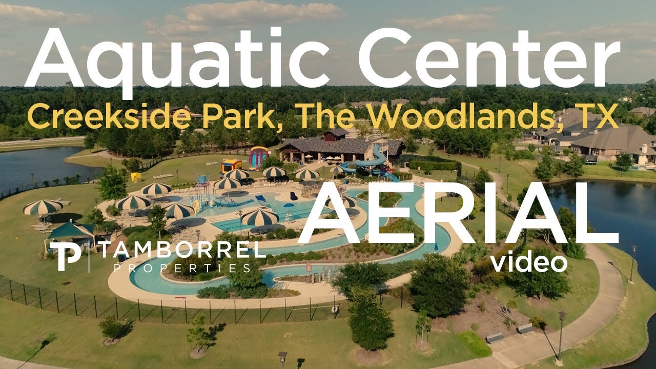 Rob Fleming Aquatic Center, The Woodlands, TX - Aerial Views - YouTube