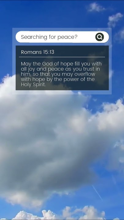 Bible Verse when searching for peace #BibleVerse #DailyReflection # ...