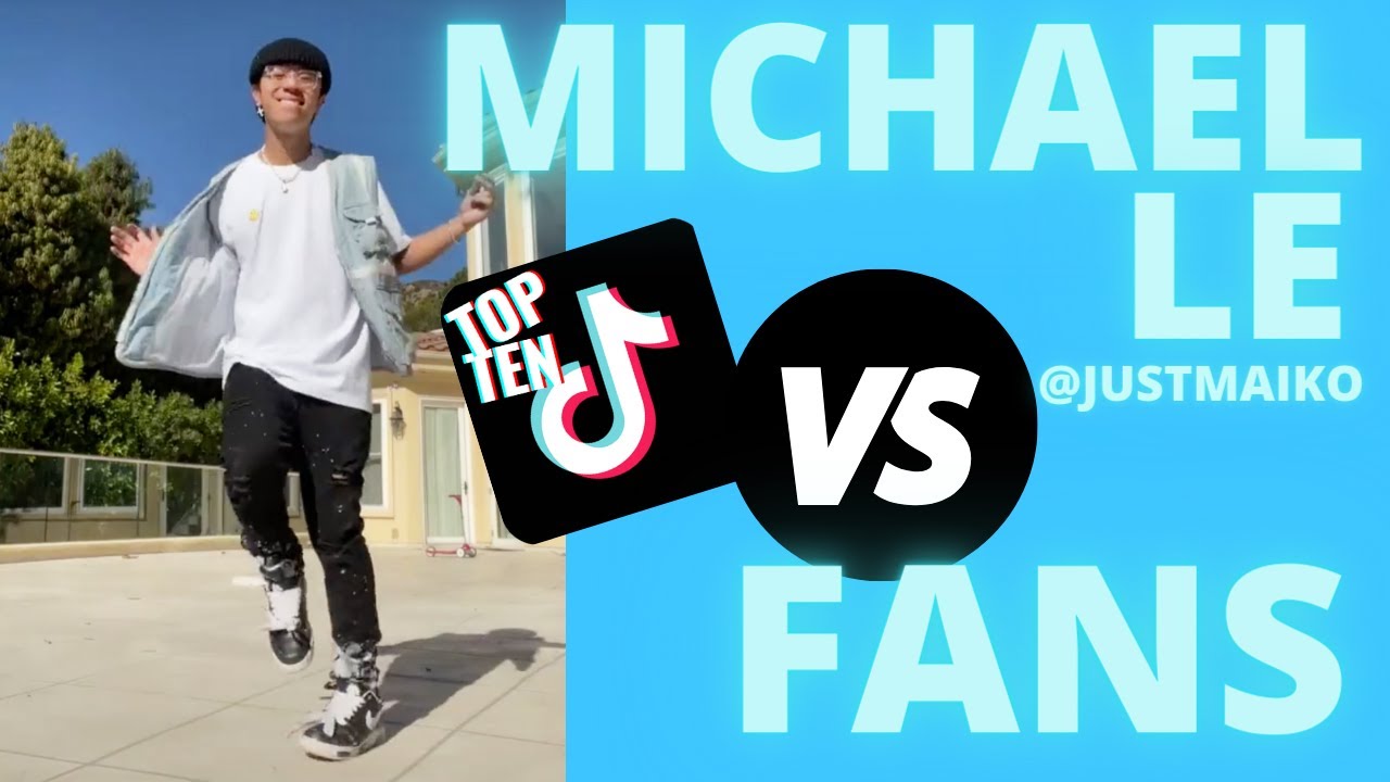 Michael Le VS Fans | I'm A Ghost Tik Tok Challenge - YouTube