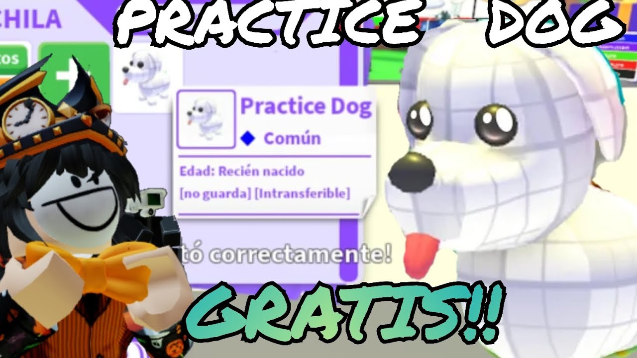 🤫¡CÓMO OBTENER EL NUEVO PRACTICE DOG EN ADOPT ME!😱¡NUEVA MASCOTA ...
