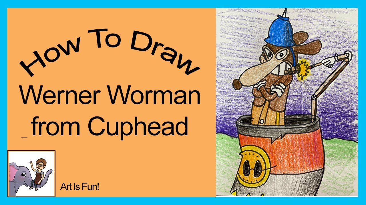 Werner Werman from Cup Head | Drawing for Beginners | Fun Drawing ...