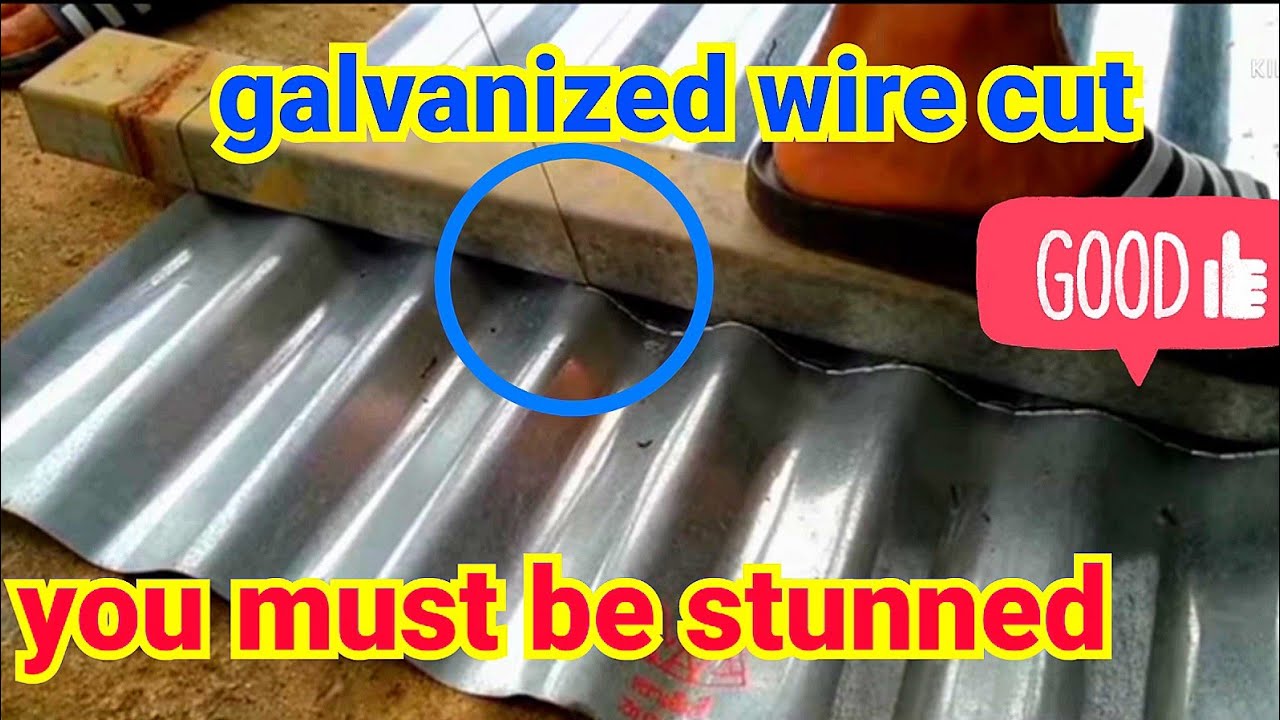 How to cut zinc with wire Many people never know.👨‍🔧 - YouTube
