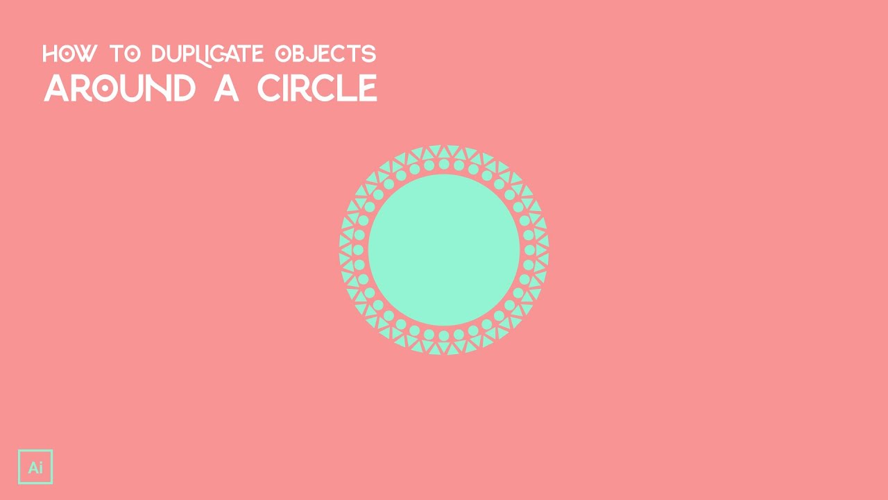 How To Duplicate Objects Around A Circle Illustrator Tutorial YouTube How To Duplicate Objects Around A Circle Illustrator Tutorial YouTube