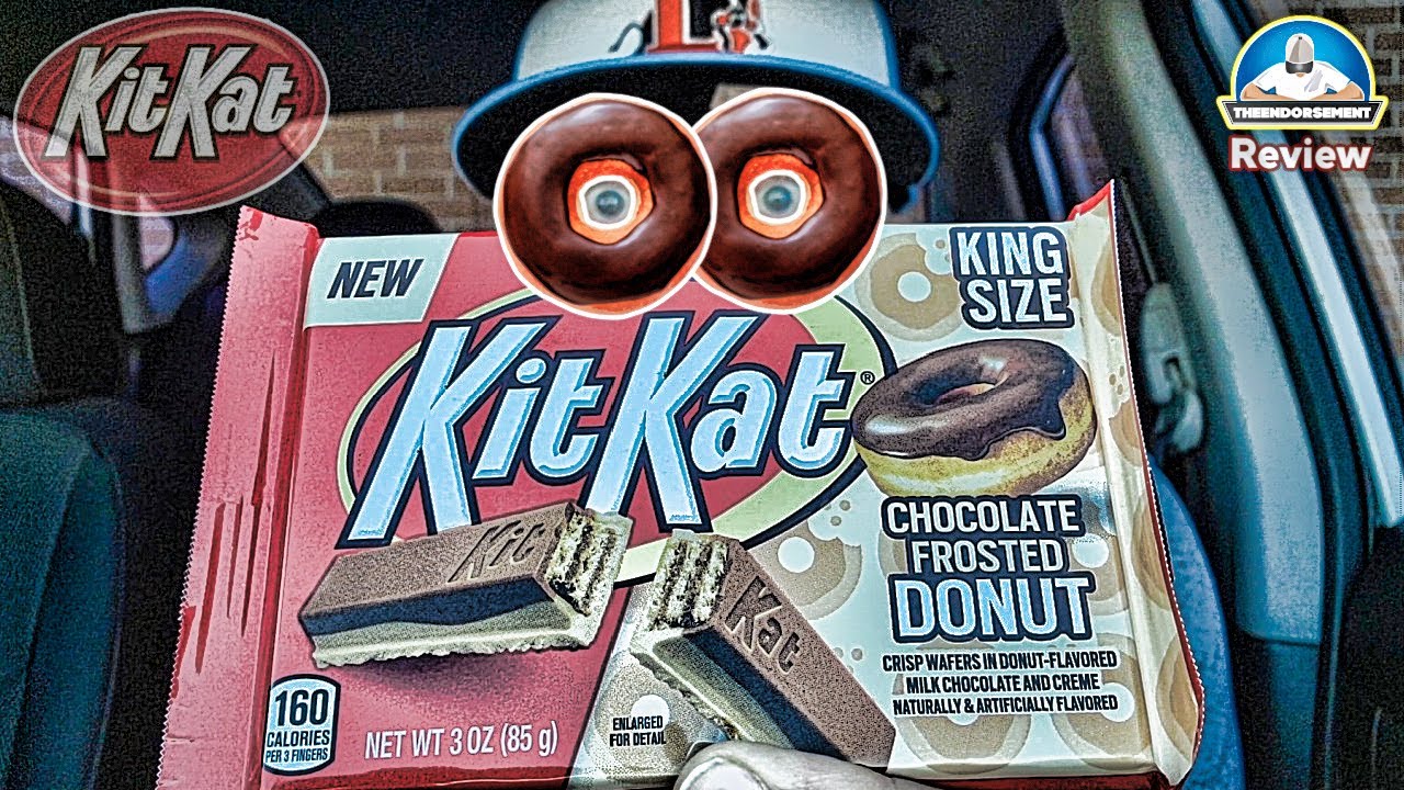 Kit Kat® Chocolate Frosted Donut Review! 🍫🍩 | BEST Kit Kat® Ever ...
