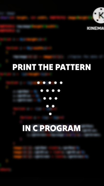 Print The Pattern Cprogramming Programming Coding Code Cpattern Shorts Short Youtube