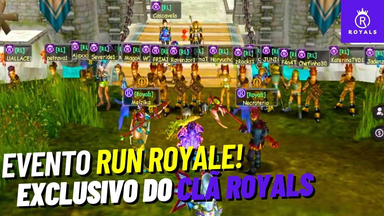 EVENTO RUN ROYALE - CORRIDA DO CLÃ ROYALS - Priston tale Brasil - YouTube