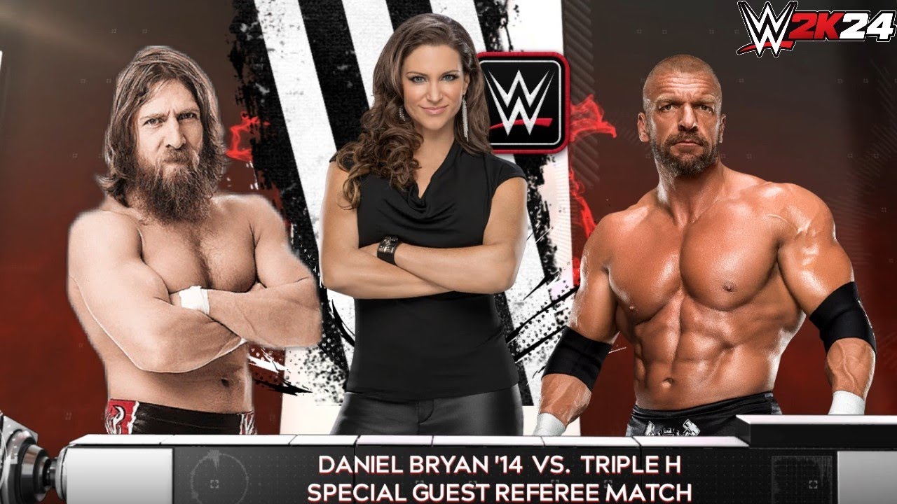 Full Match - Daniel Bryan vs Triple H: Special Guest Referee Stephanie ...