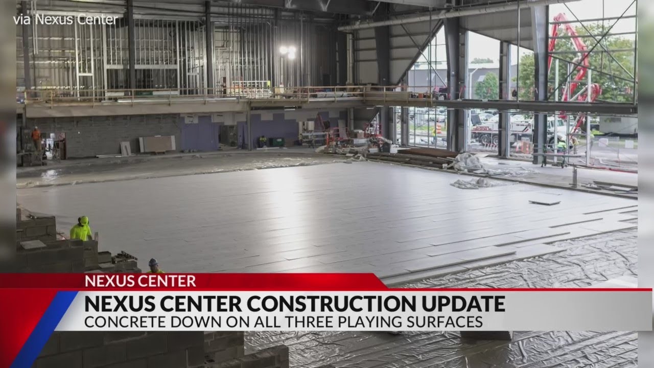 Nexus Center construction update photos, August 29th - YouTube