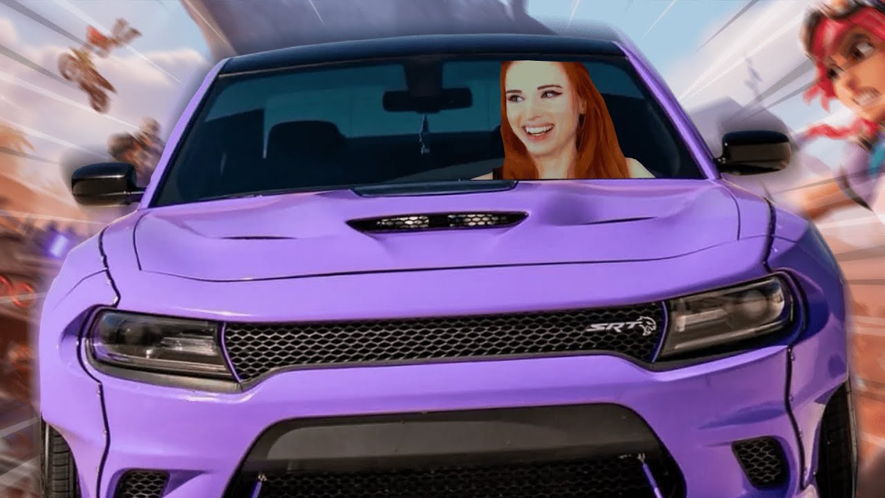 Amouranth Runs People Over With Her Car | Fortnite - YouTube