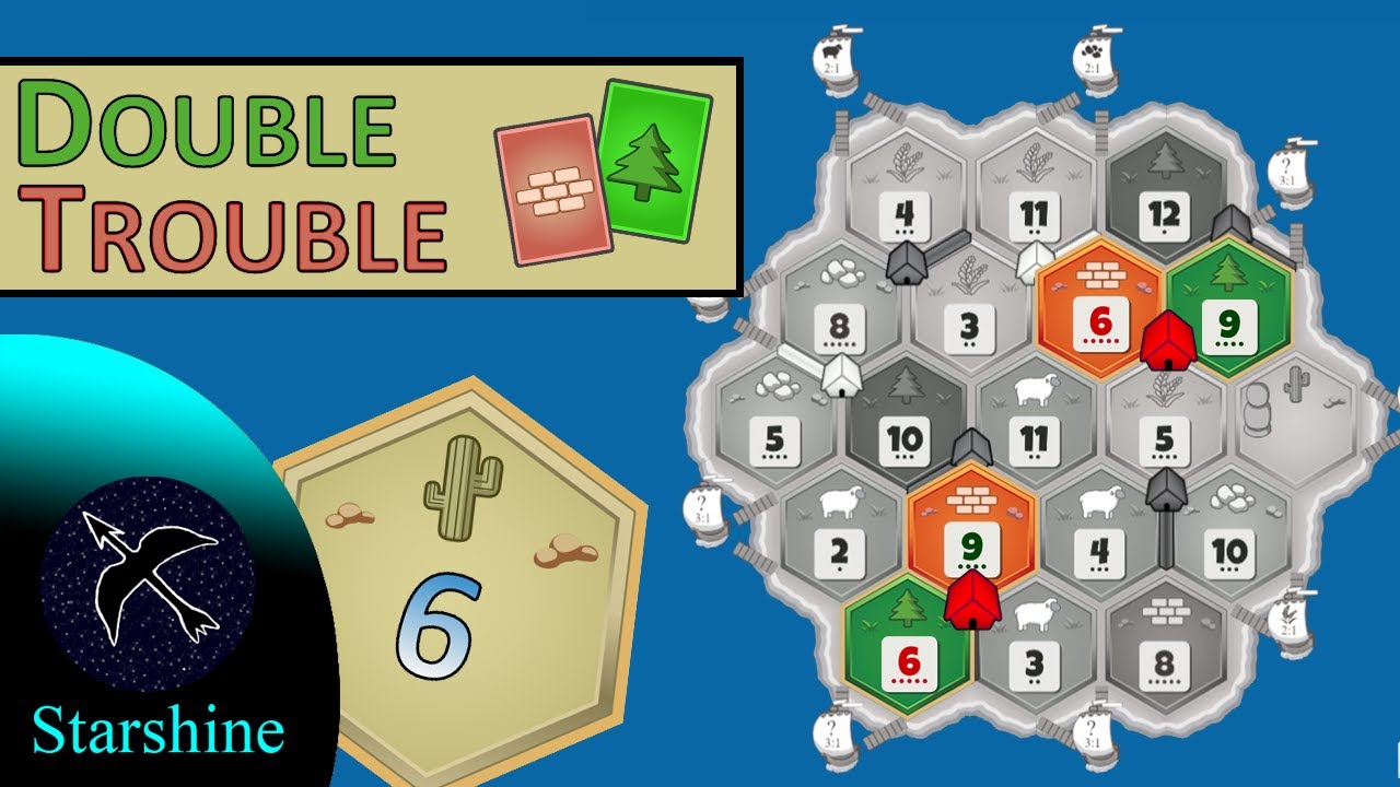 Road to Rank 1: Game 6 - Double Trouble! 😳 ★ Catan Gameplay - YouTube