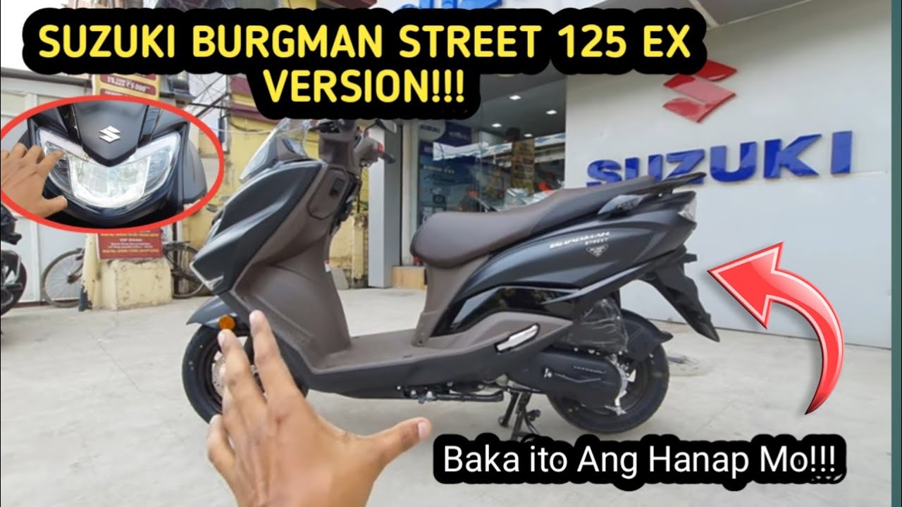 SUZUKI BURGMAN STREET 125 EX Version - Updated Price & Colors - YouTube
