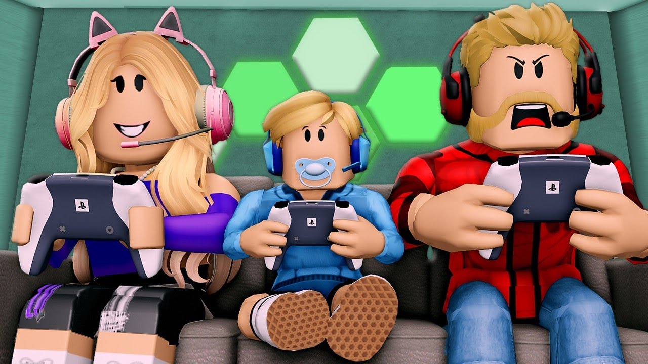 He Was Born In A Gamers Family During An Game? (Roblox Full Movie ...