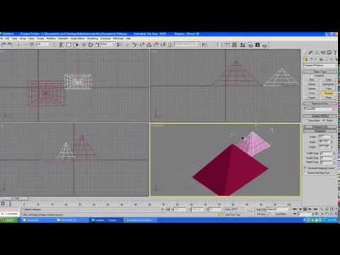 Autodesk 3ds max Tutorial how to create Pyramid object - YouTube