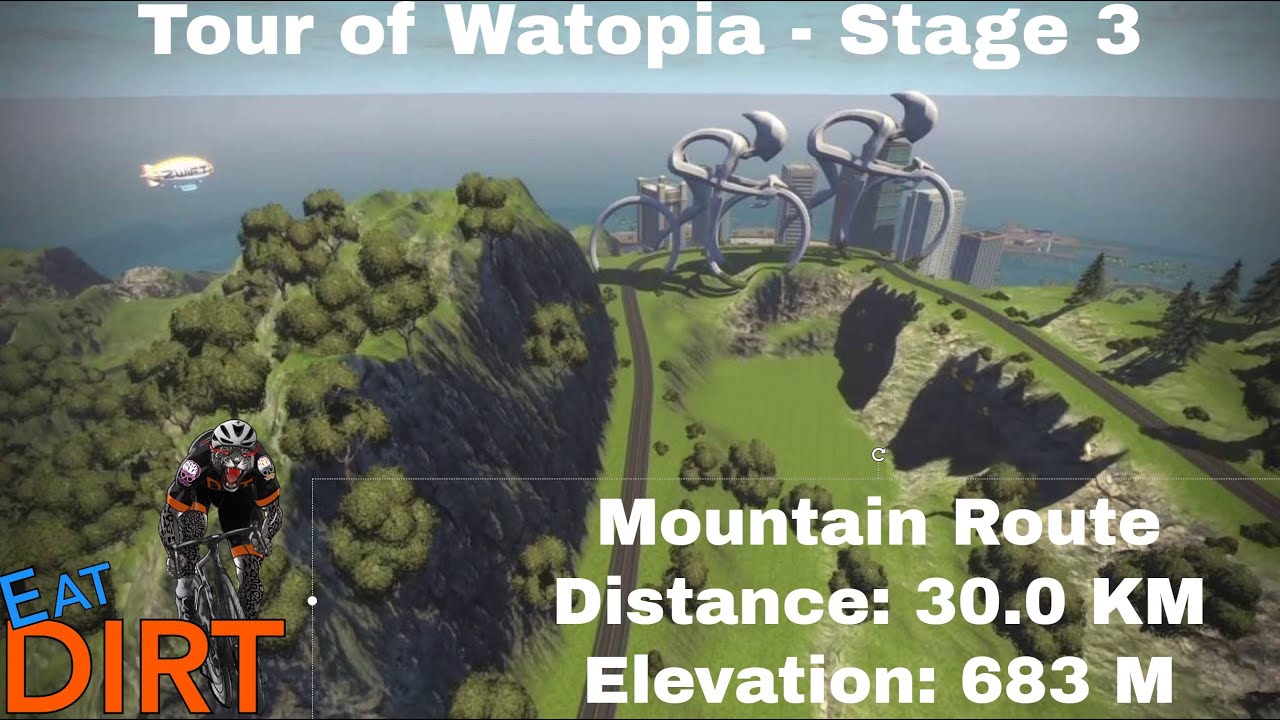 Tour of Watopia -Stage 3 - Mountain Route - YouTube