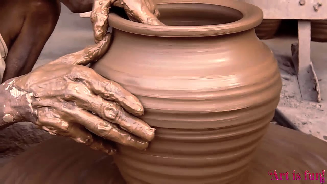 Pot Making With CLAY: Amazing Talent of Small Scale Industries - YouTube