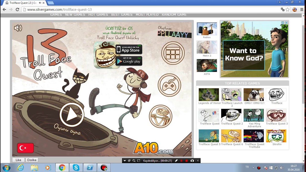 TrollFace Quest 13, TrollFace Quest 1. bölümlerin yapılışı - YouTube