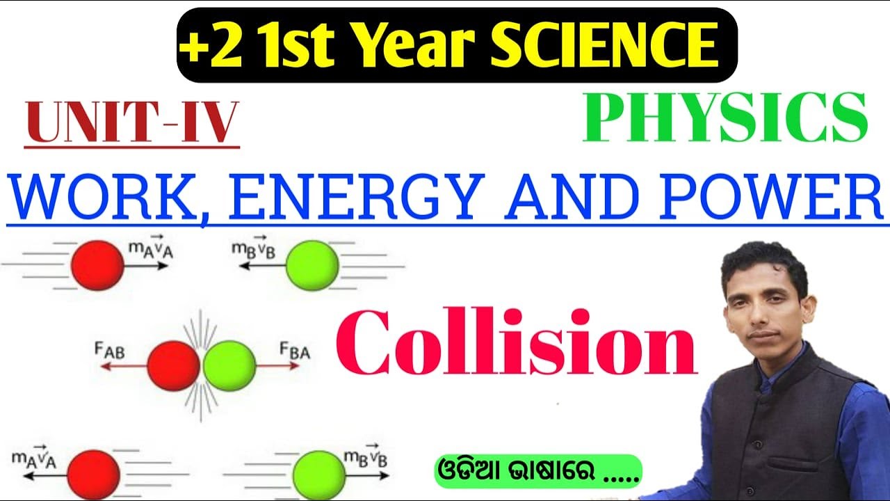 Collision || Types of collision || Class 11 Physics in Odia || UNIT- IV ...
