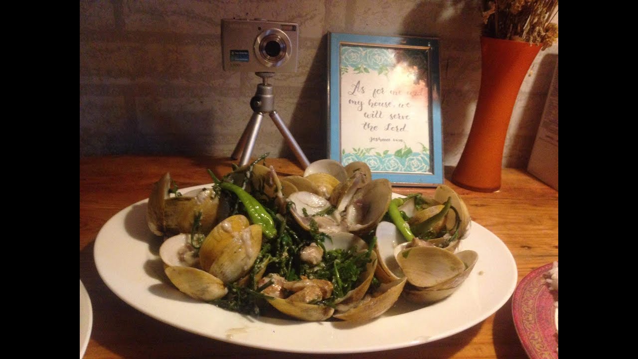 Ginataang Pako with Shells recipe - YouTube