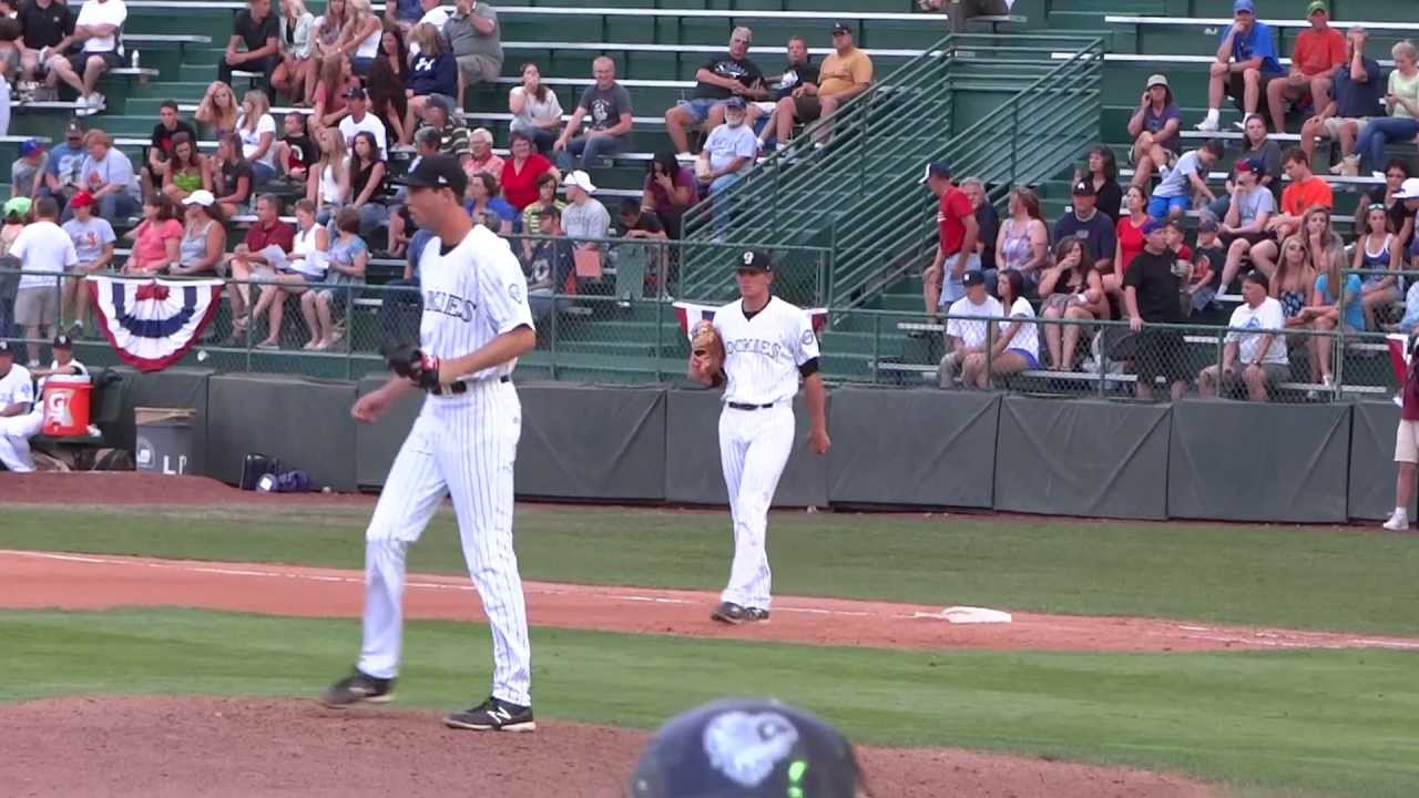 Rockies Prospect Ryan Warner Side View Pitching - YouTube