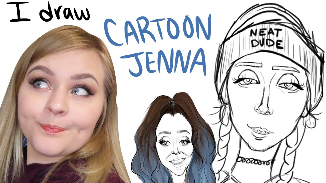 I Draw Cartoon Jenna Marbles - YouTube