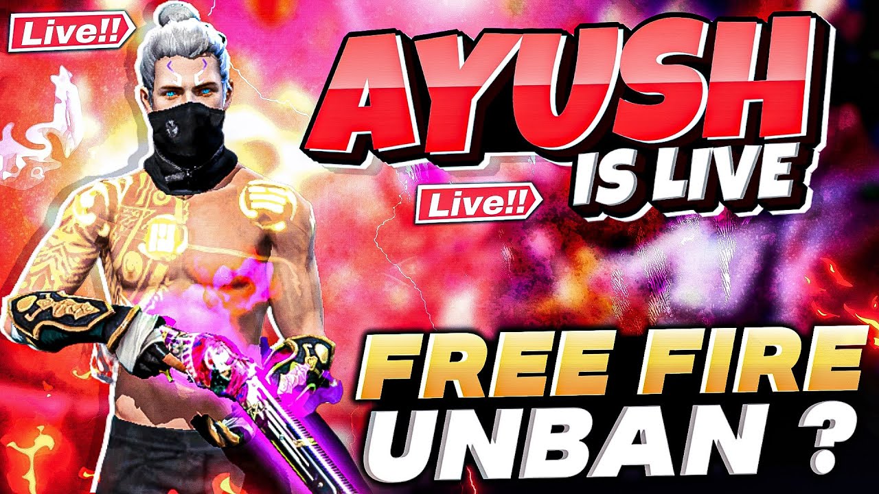 Free Fire Unbanned ? | Ayush07 Is Live 🚀💥💥 With @SS Gaming - YouTube