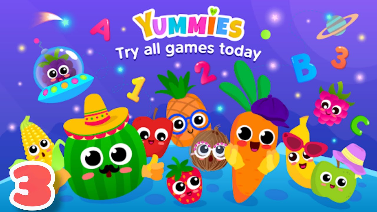 Yummies! Funny educational games for kids! Lesson 3 - YouTube