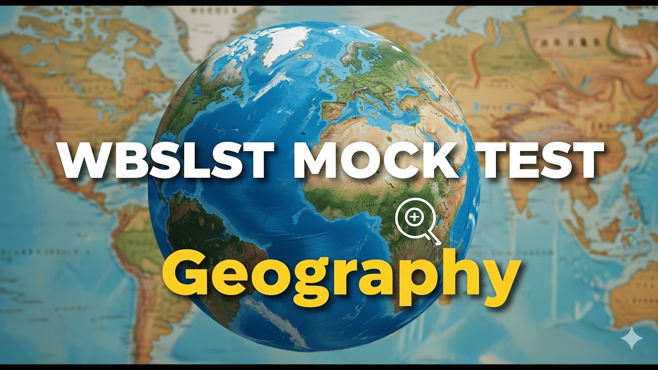 60 MCQ mock test 1. Geography Mock test. WBSLST Geography - YouTube
