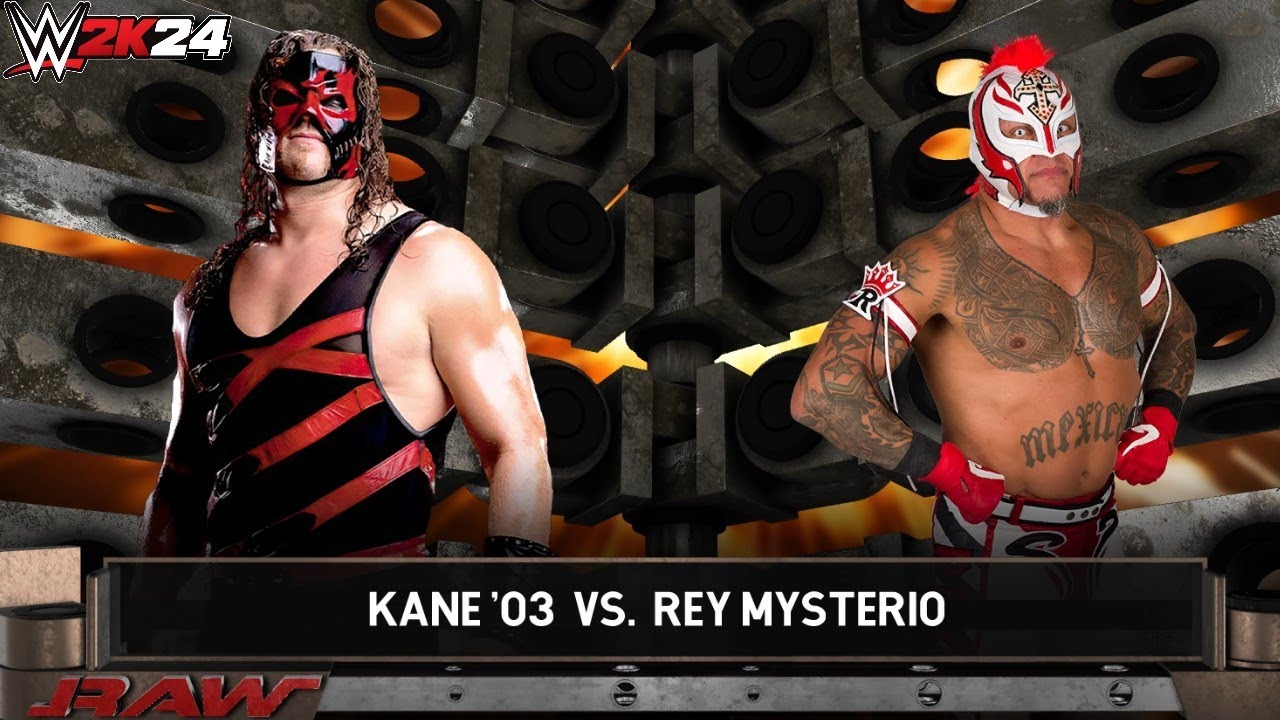 WWE 2k24 - Kane '03 vs Rey Mysterio Match|Raw - YouTube