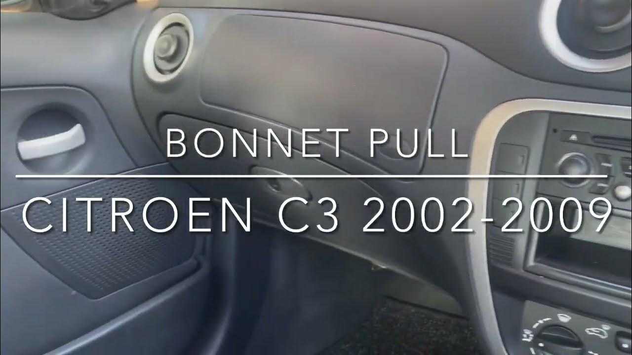 How to open bonnet on Citroen C3 2002 - 2009 models - YouTube