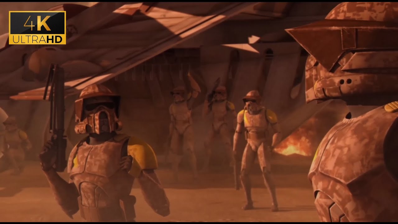 Attack on Geonosis Part 2/3 | Star Wars The Clone Wars | Second Battle ...
