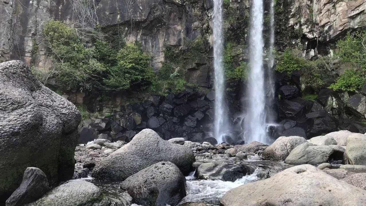 Natural Cascade in the Woods | HD Relaxing Screensaver - YouTube