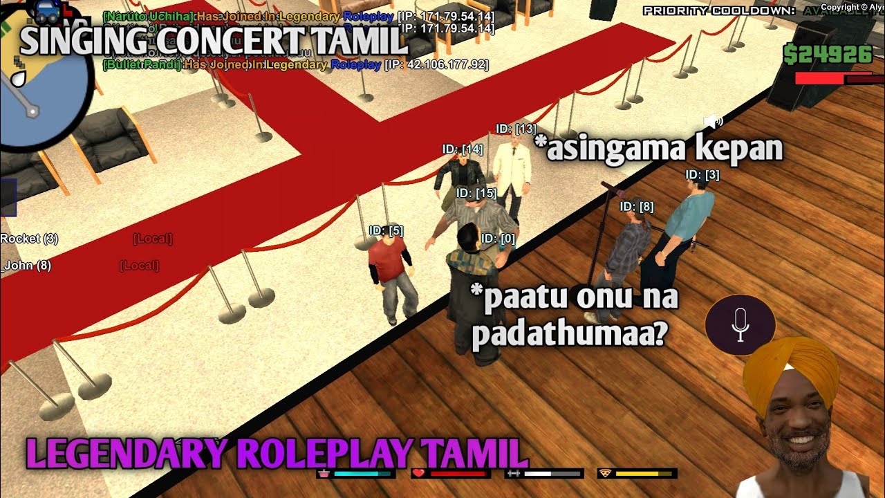 Super Singer Roleplay tamil 😂| Concert rp | Legendary Roleplay Tamil ...