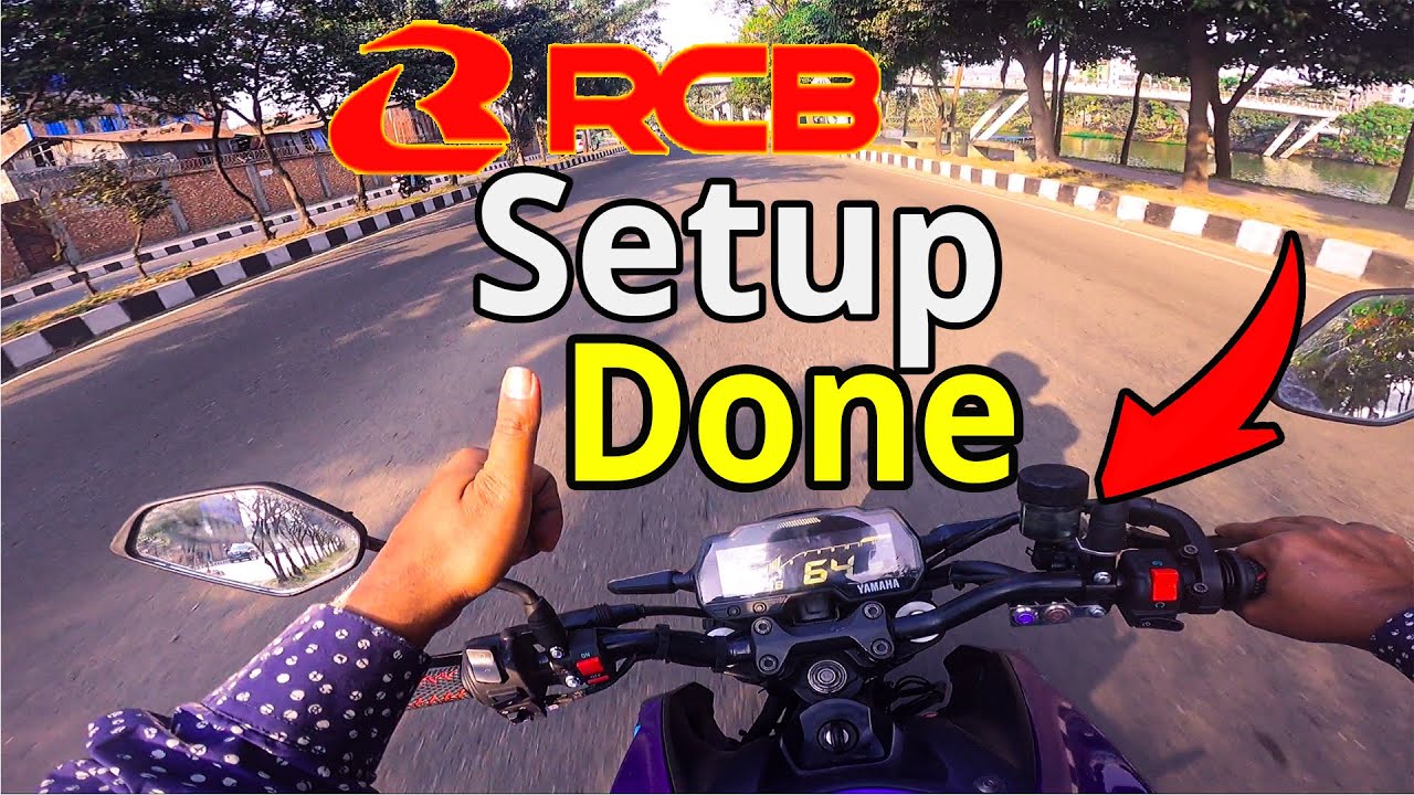 বাইক মডিফাই With RCB Hydraulic Clutch & Braking System in MT15 V2 l ...