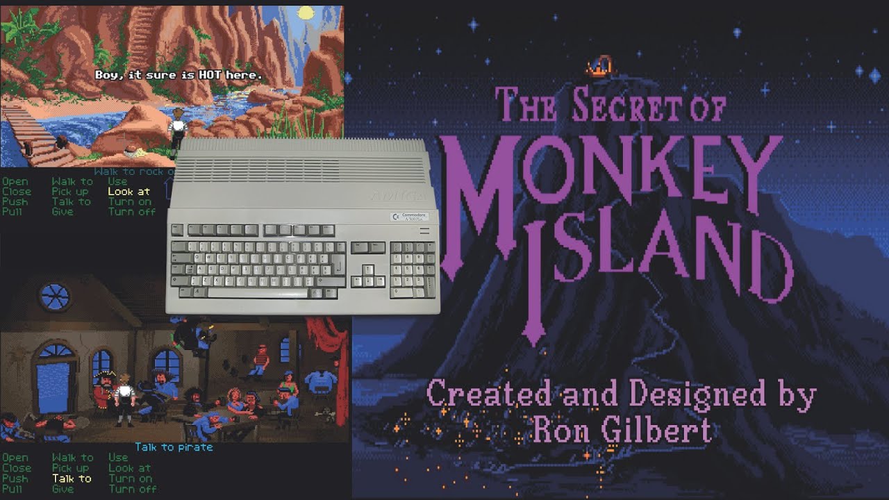 The Secret of Monkey Island Amiga 500 - C&M Playthrough - YouTube