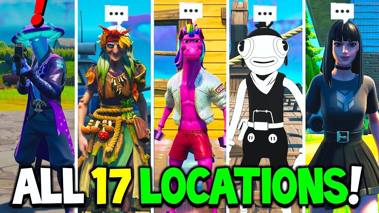 alle BOSS NPCs in Season 8 Fortnite - YouTube