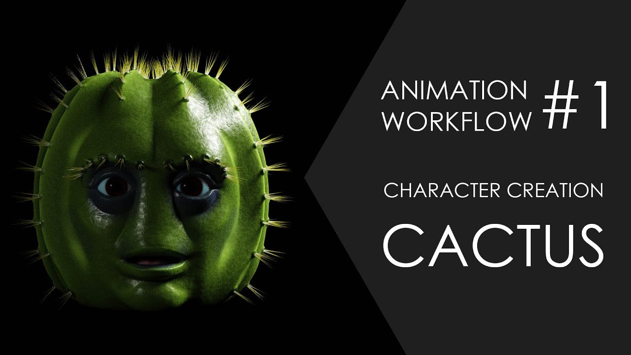 Animation Workflow #1: Cactus Character Creation in Blender 2.8 - YouTube