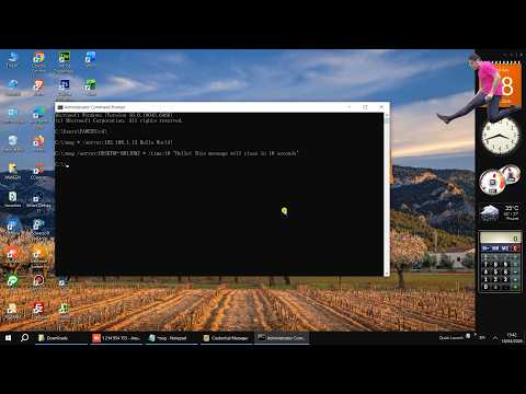 Send a message to another computer in the same network via Command Prompt (CMD)