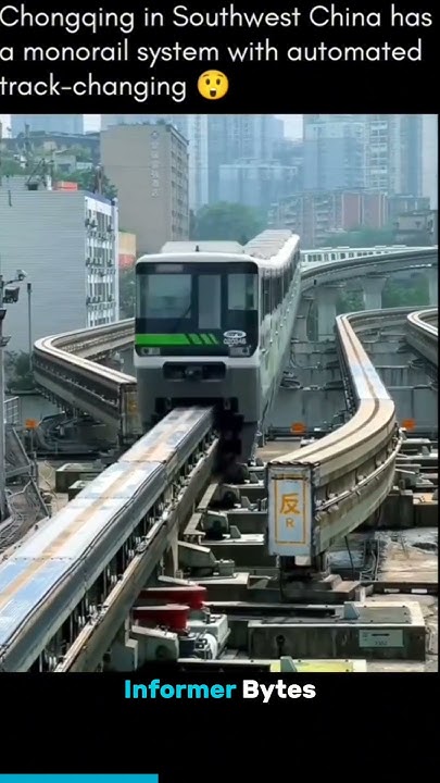 Highest Monorail with Automated Track Changing - YouTube