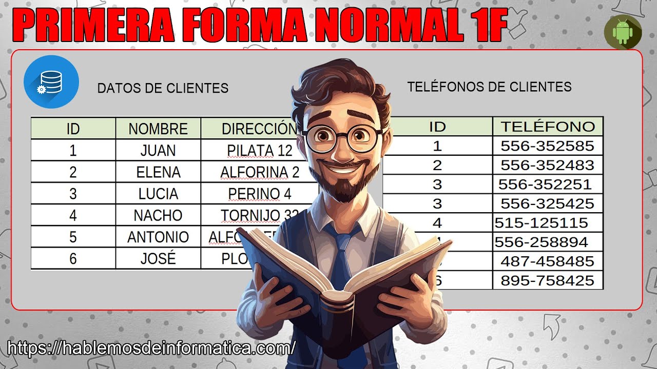 PRIMERA FORMA NORMAL | 1F | EJEMPLO Y CASO PRÁCTICO DE PRIMERA FORMA ...