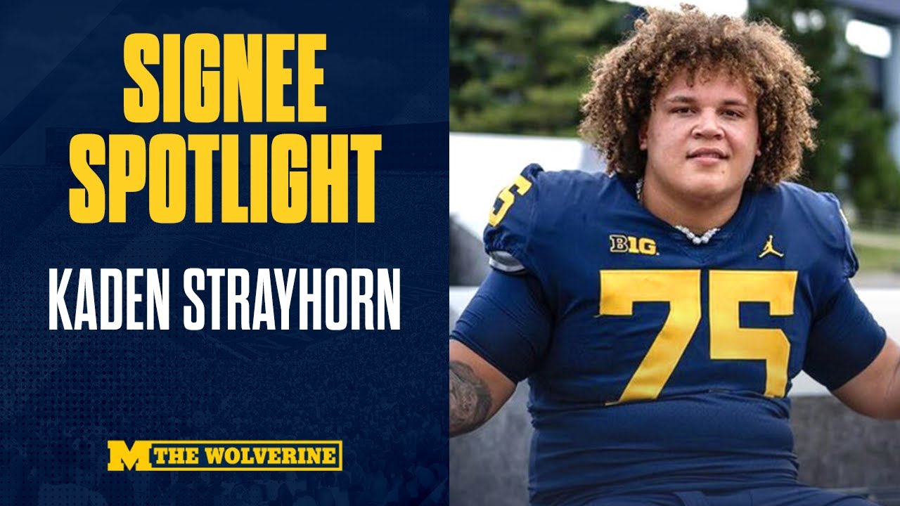 EXCLUSIVE: Q&A with Michigan OL Signee Kaden Strayhorn I #GoBlue - YouTube