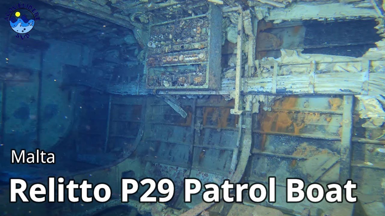 Immersione all'interno del Relitto della Motovedetta P29 PATROL BOAT ...