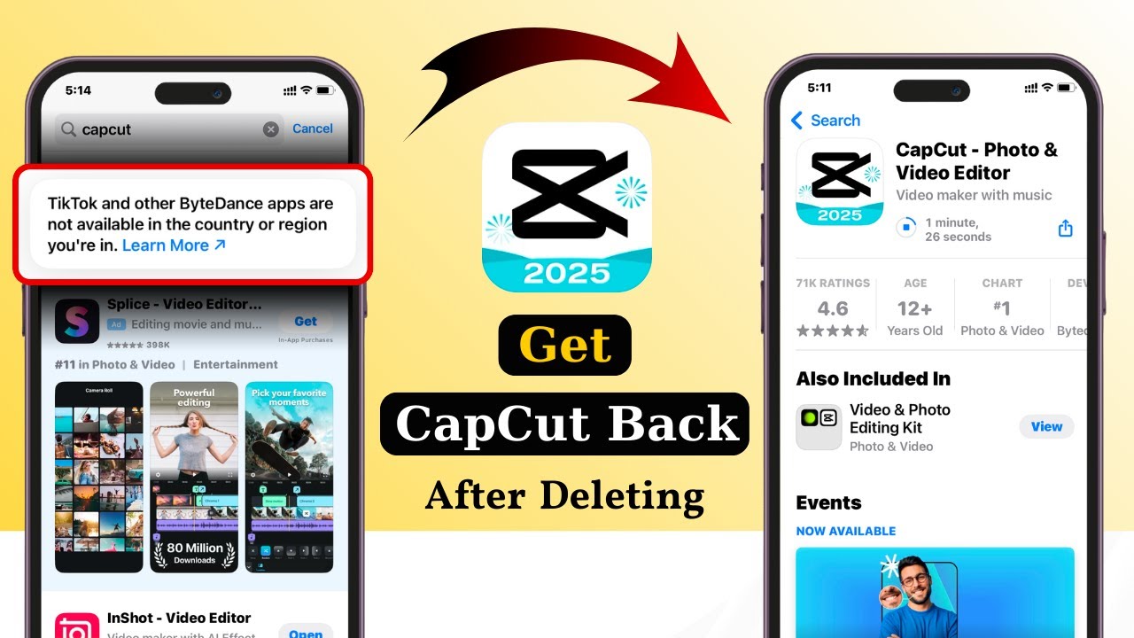 How To Get CapCut Back After Deleting The App (Easy & 100% work) - YouTube