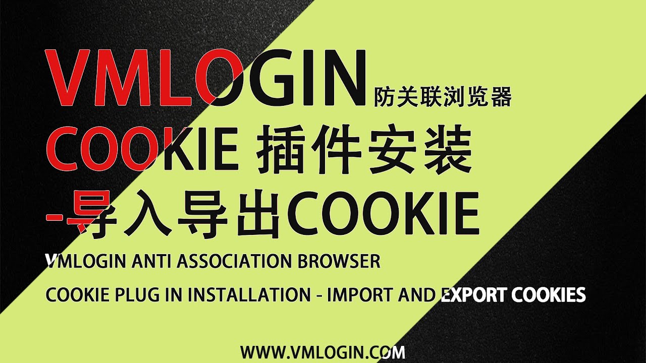 VMLogin Cookie 插件安装-导入导出Cookie - YouTube